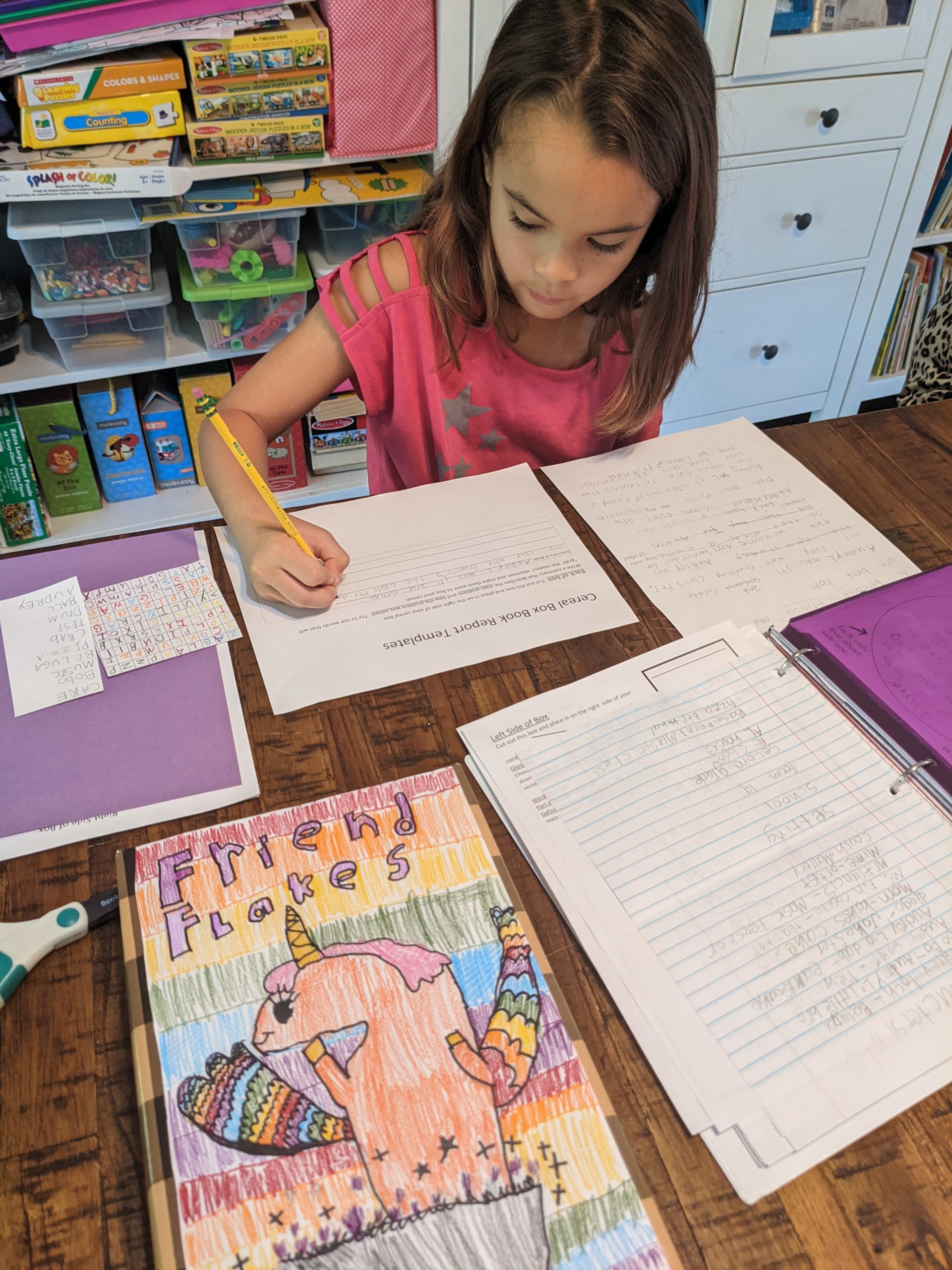 Cereal Box Book Reports - The 4 Little Foys