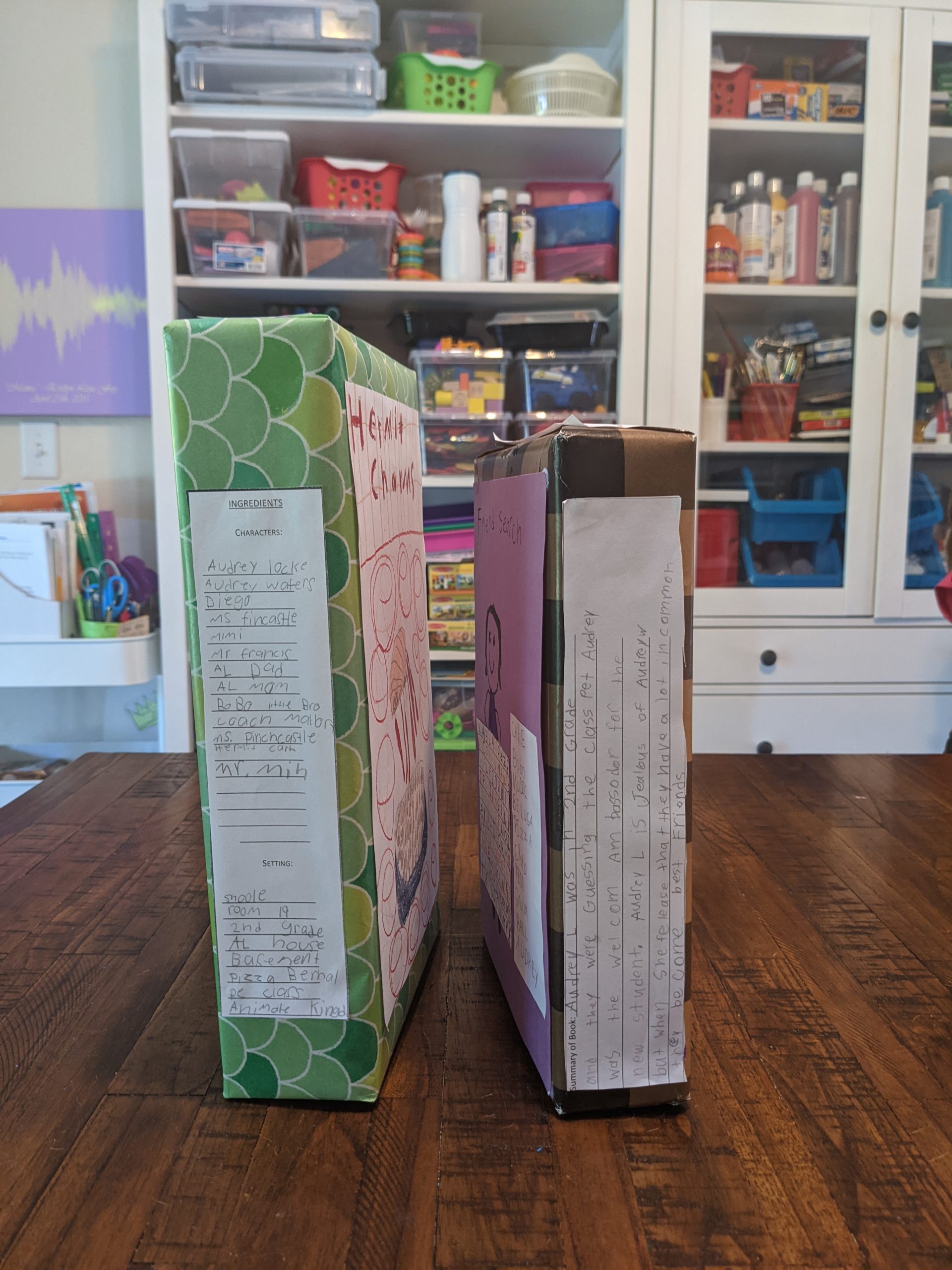 Cereal Box Book Reports - The 4 Little Foys